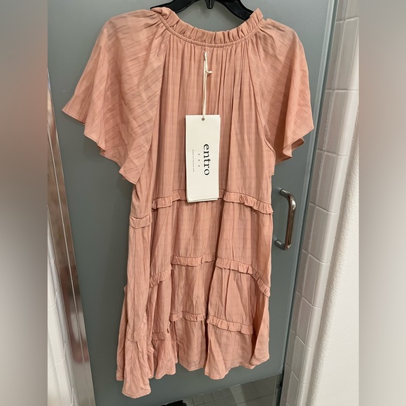 entro | Dresses | New Blush Pink Layered Flowy Dress | Poshmark